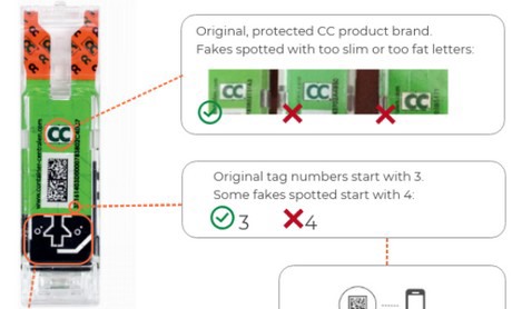 €30,000 reward for lead to source counterfeited CC TAG5 labels