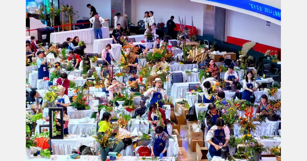 China: 5 month floral design competition comes to an end