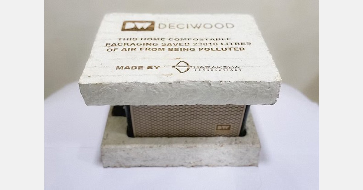 Start-up Dharaksha is converting crop waste into sustainable packaging